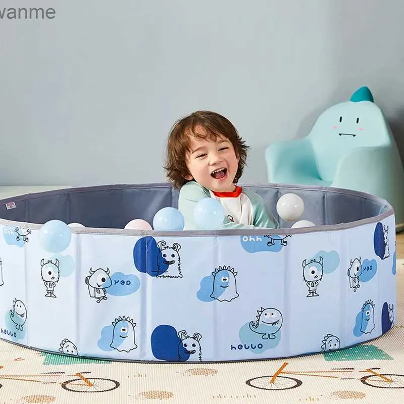 Shiny Foldable Baby Playpen with Bathtub Seat, Balls, & Washable Fence ...