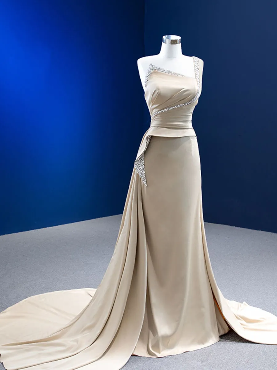 Champagne Color Formal Dresses: Elegant Long Evening Dresses, One ...