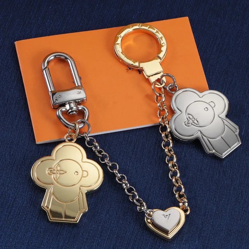 Luxury Couple Keychain Designer Alphabet Charm Car Keyring For Women ...