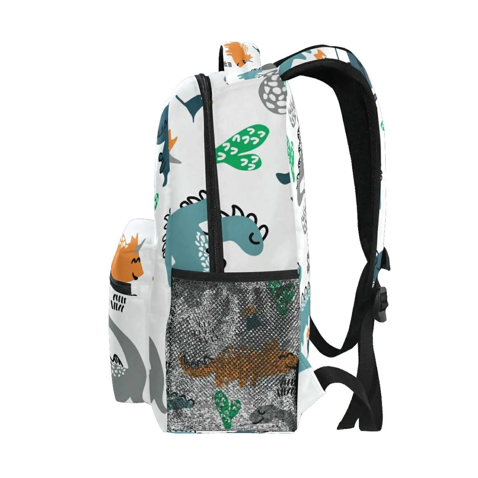 Animal Print Backpack Kids School Bag Lightweight Dinosaur Design ...