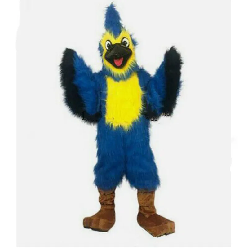 Character Long Fur Eagle Hawk Bird Mascot Costume Full Body Animal ...