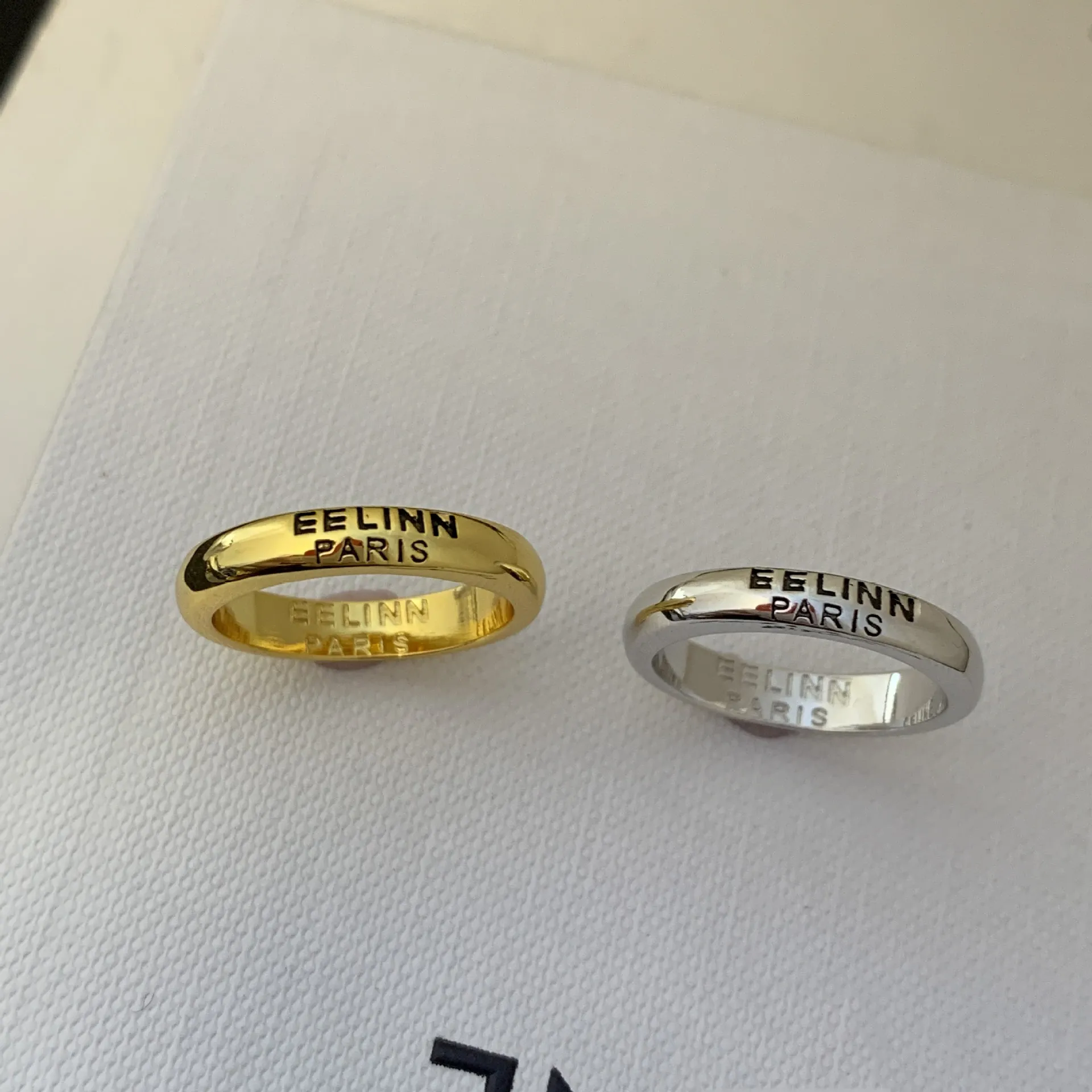Band Rings Unisex Titanium Alloy Silver Plated Heart Pattern Sizes 5-8 ...