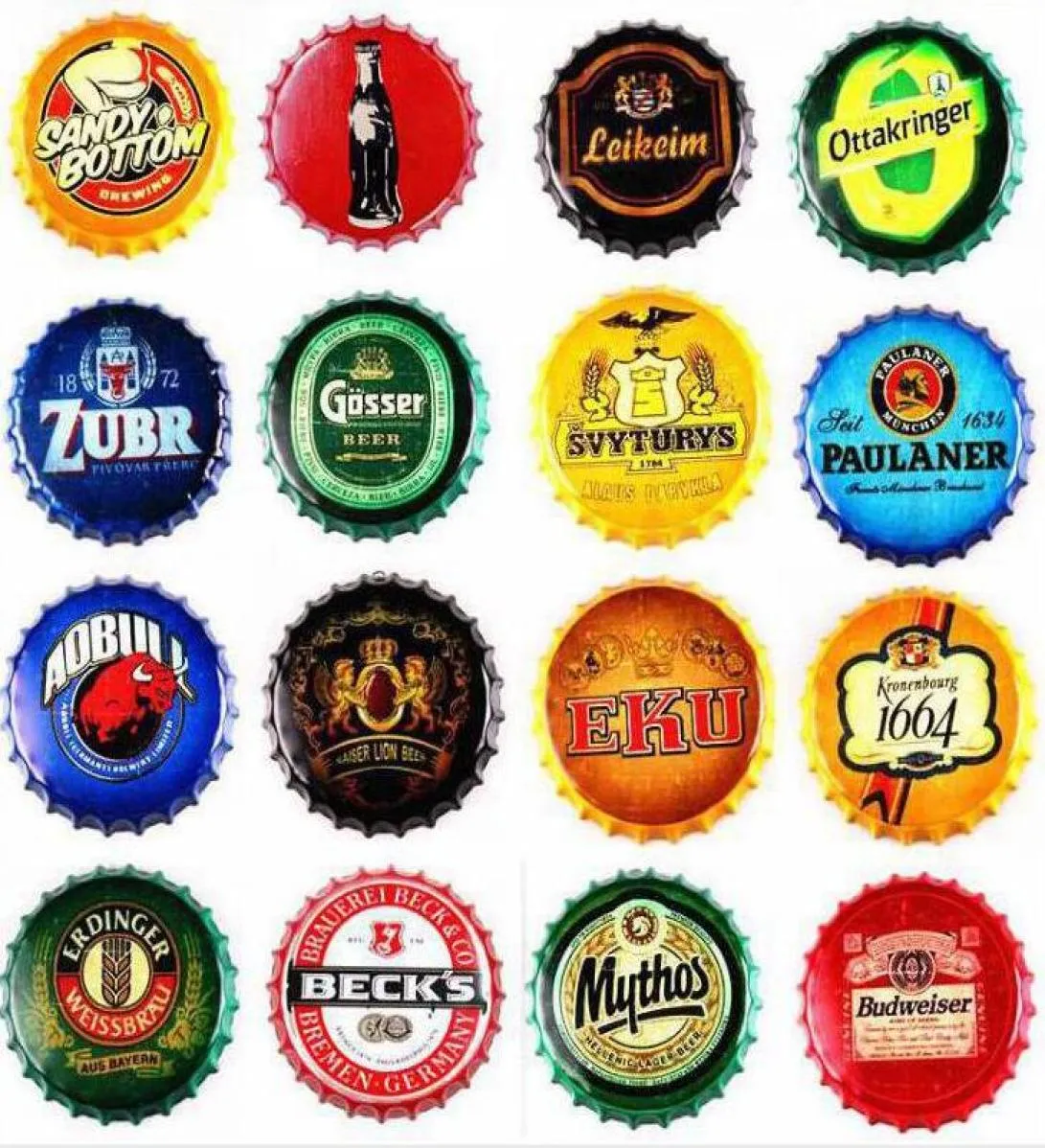 Beer Metal Bar Poster Corona Extra Vintage Round Tin Sign Bottle Cap ...