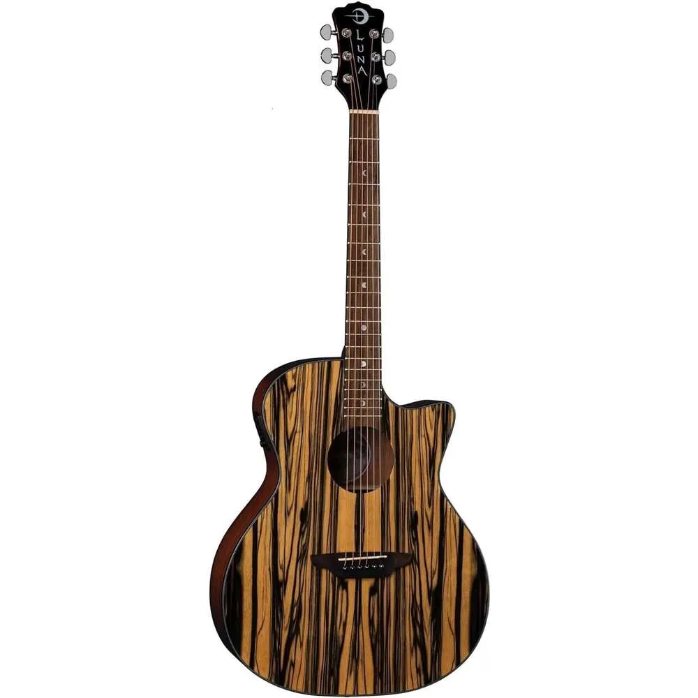 DHgate.com:Luna Gypsy Exotic Ebony Acoustic-Electric Guitar: Exquisite ...