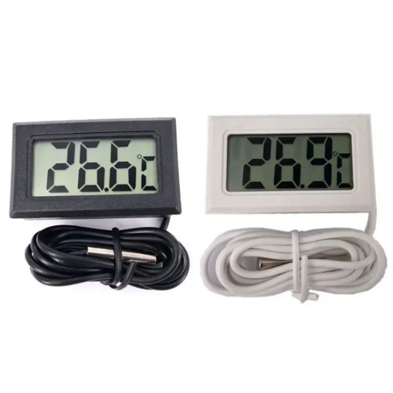 LCD Mini Car cylinder head temperature Digital Thermometer Hygrometer ...