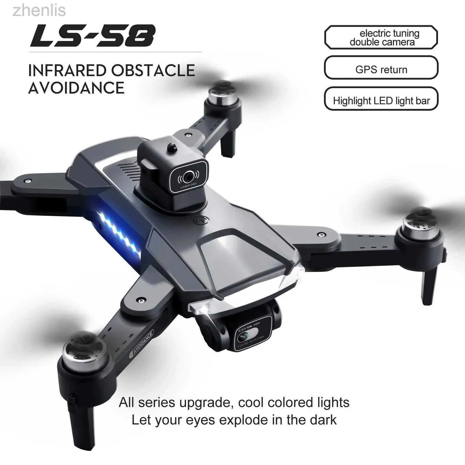 Drones 5G GPS LSRC LS58 RC DRONE AVEC HD WIFI CAME FPV PROFESSIONNABLE ...