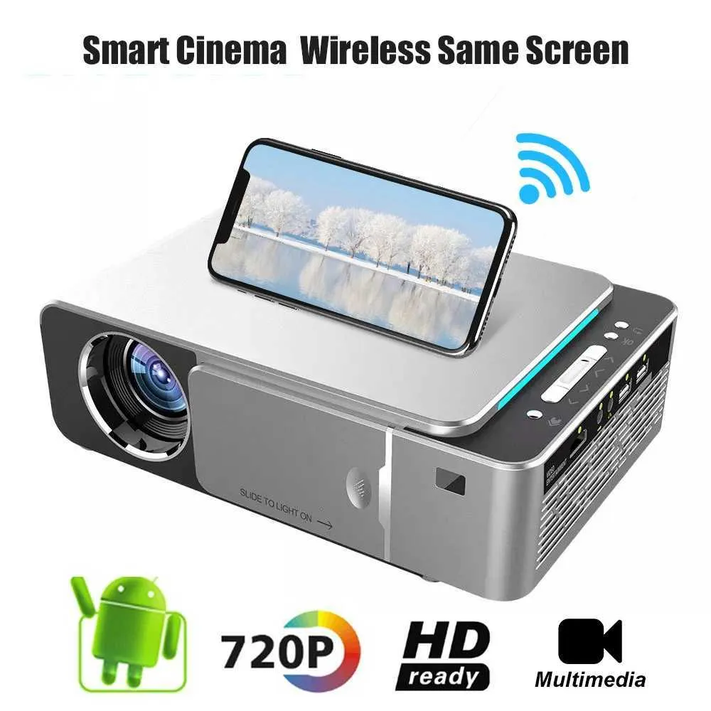 1080P HD Mini Portable Projector, Android WiFi Smart Beam Projector ...