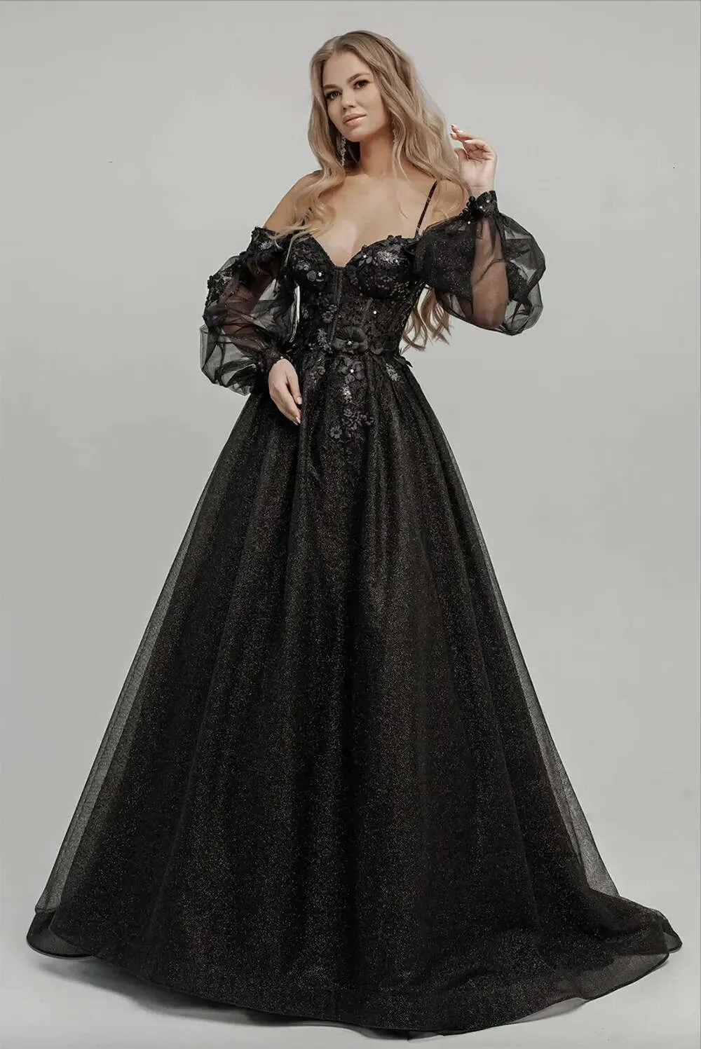 Gothic Style Wedding Dresses Elegant Off Shoulder... From Myohmydress ...