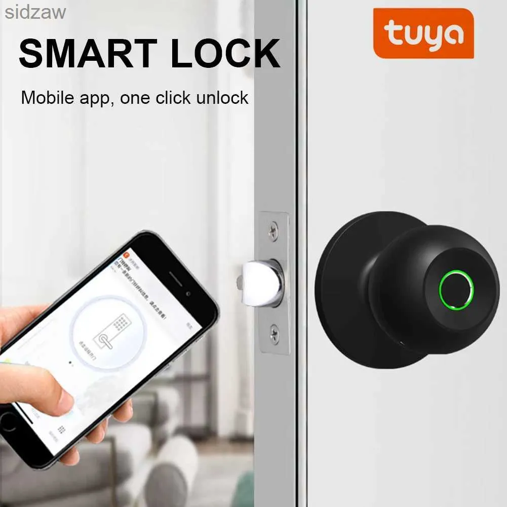DHgate.com:Rechargeable Smart Biometric Door Lock Handle with Keyless ...