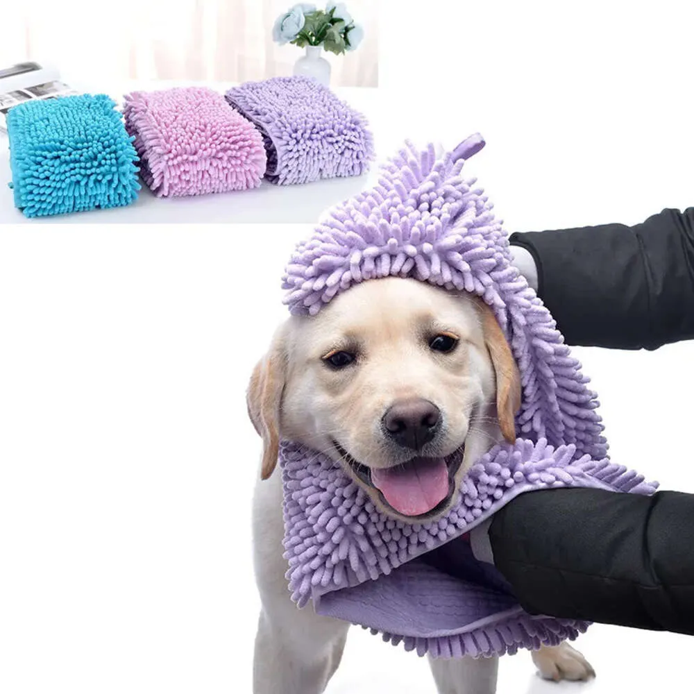 Drying Fast Towel Pet Quick Absorbent Cat Bath Blanket Fiber Chenille ...