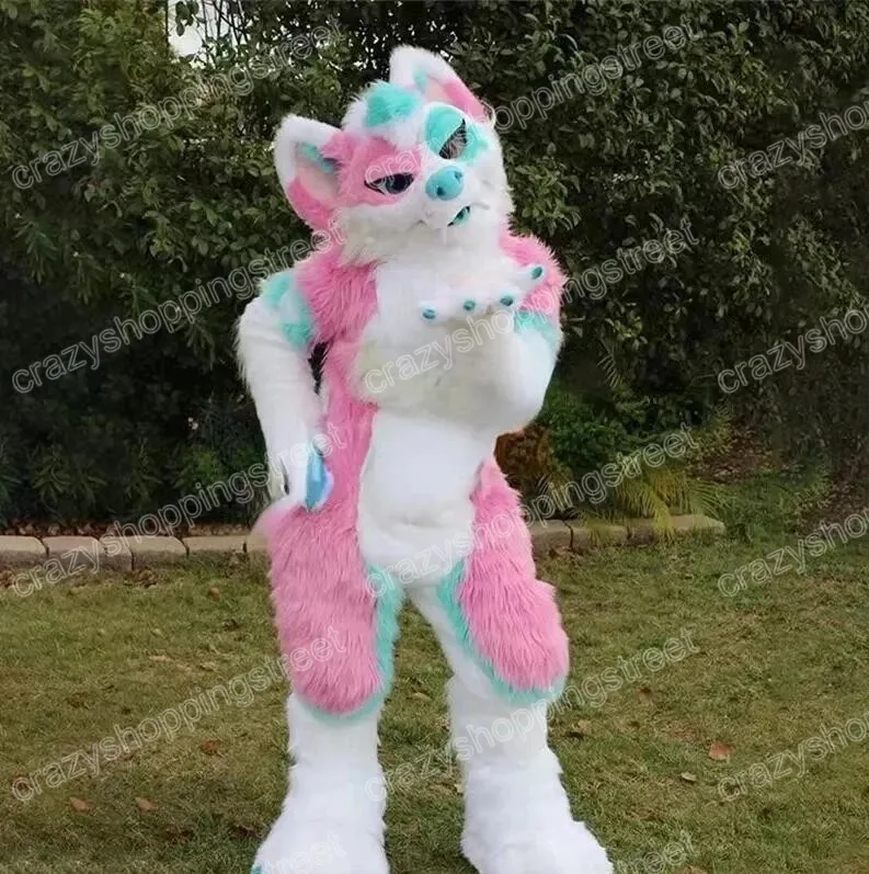 Adult Plush Husky Mascot Suit For Christmas, Halloween, And Outdoor ...