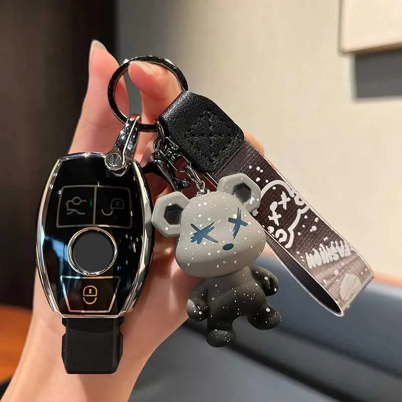 Car Key TPU Cover Case for Mercedes Benz C260 A B C E S G GLB GLC GLE ...