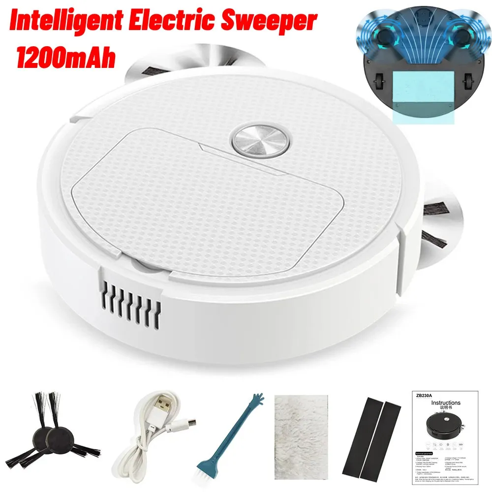 Smart 2-in-1 robot vacuum - Wireless, Wet and Dry Sweeping, Ultrathin ...