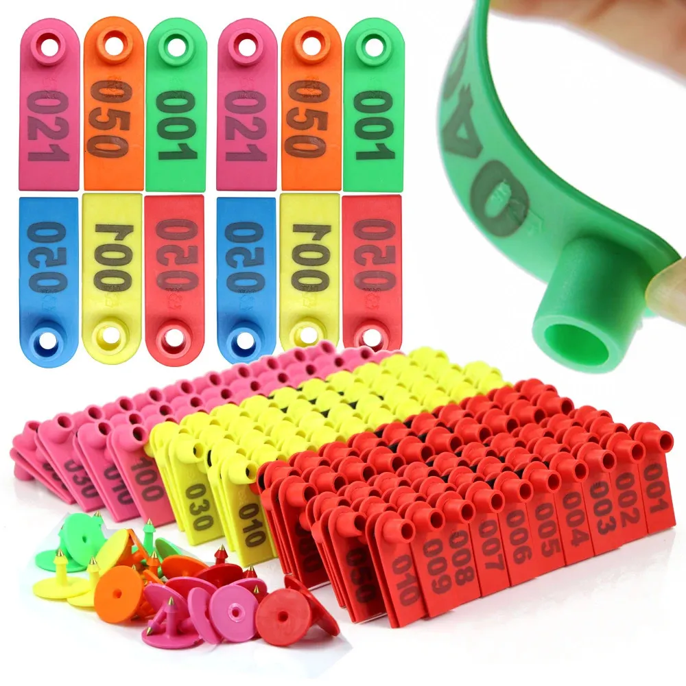 Livestock Sheep Ear Tags With Laser Typing And Copper Head Badge No. 1 ...