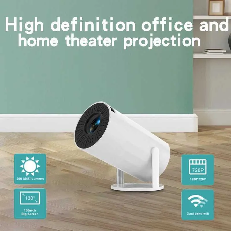 HY300 4K Android Projector, 200ANSI WiFi Bluetooth Projector, 720P ...