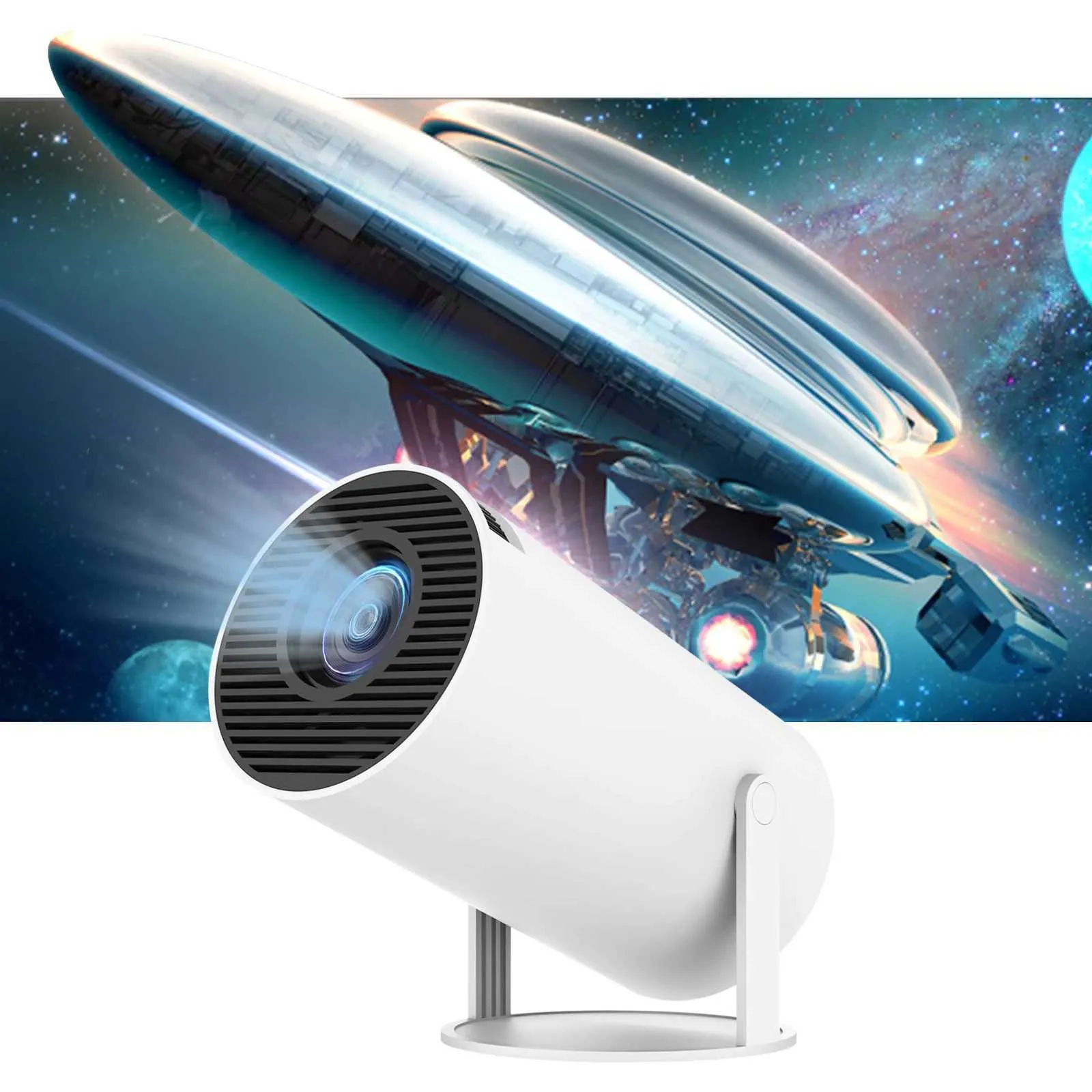 4K Projector, Dual Wi-Fi 6, 260 ANSI, Bluetooth 5.0, 1080P, Home ...