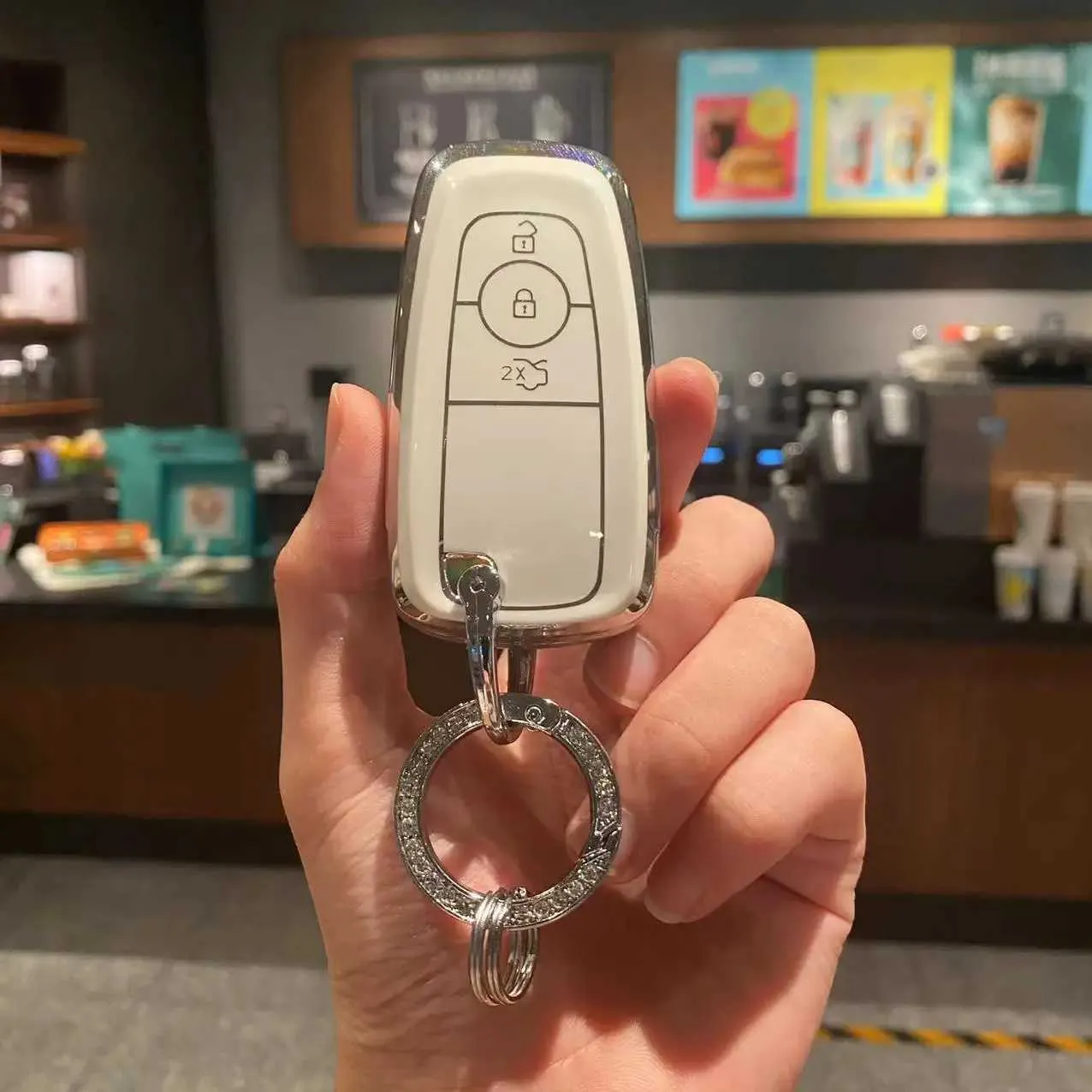 TPU Car Remote Key Case Cover Shell for Ford Explorer Mustang Ecosport ...