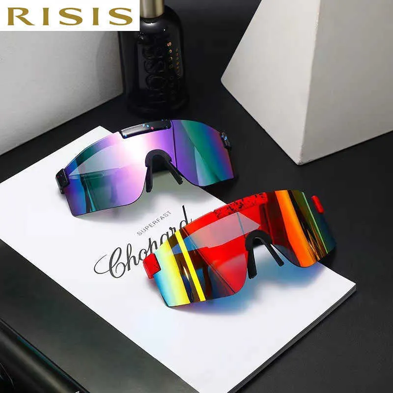 New Set Of Cycling Sunglasses With Large Frame And Dazzling Color Fully ...