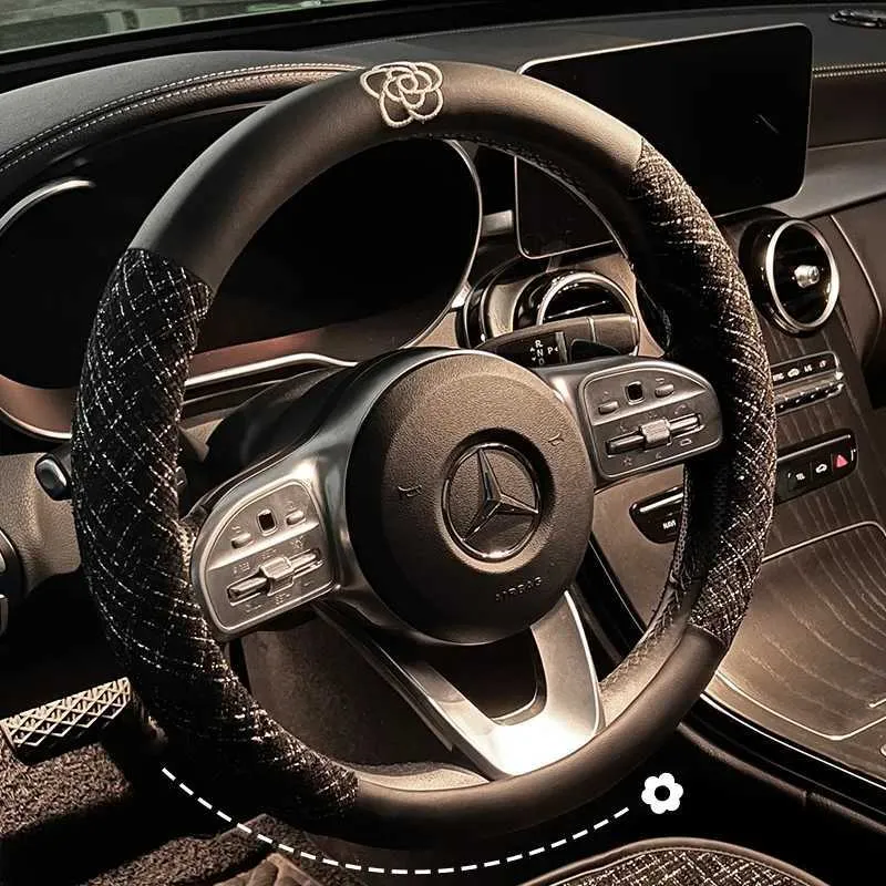 PVC Steering Wheel Cover 16-18 in 41-45 cm Sweat Absorption Antiskid ...