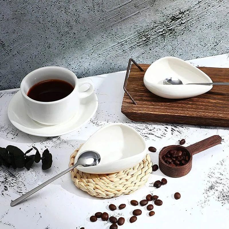 DHgate.com:Pure White Pottery Coffee Bean Scoop & Tea Separator Vessel ...
