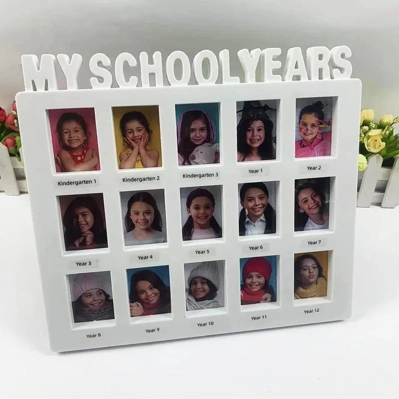 School Years 12 Photo Collage Frame For Kids K 12 Ideal Displays For ...