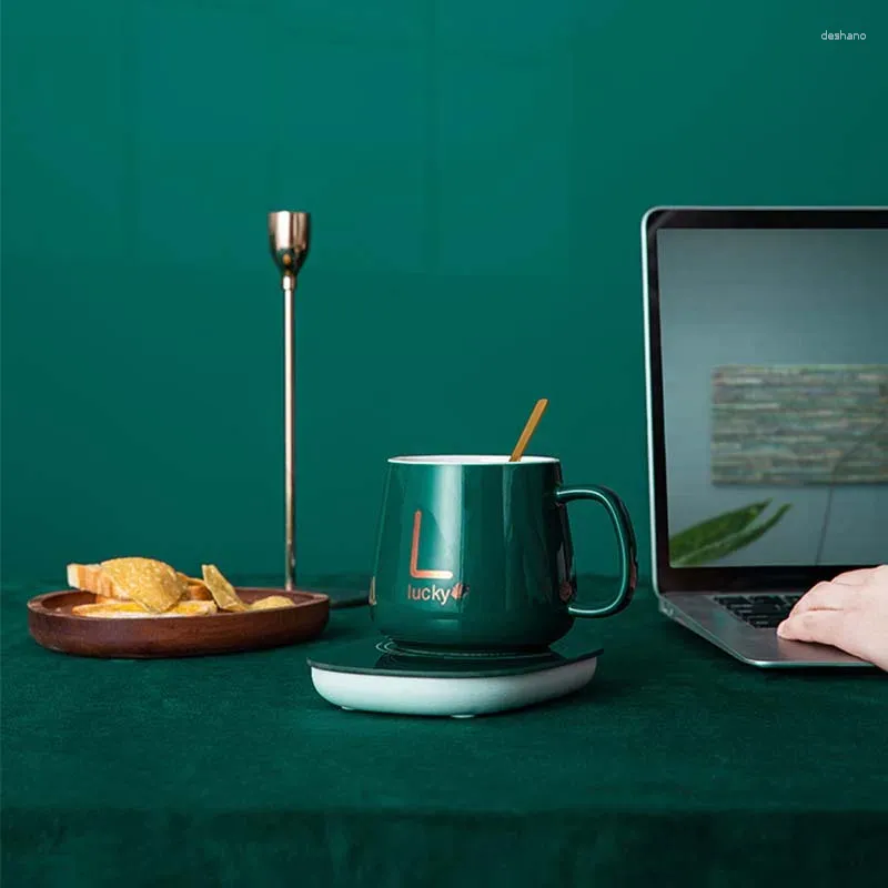 Mugs 2024 Ceramic Mug Setautomatic Constant Temperature Heating Coffee Milk Cup Heat ...