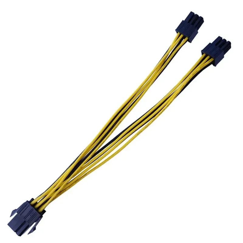 DHgate.com:6 Pin Graphics Card Cable: PCIe 6Pin Female To 3x6Pin Male ...