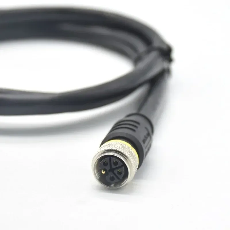 M12 T Code Type/Coded Rail Transit Power Supply Connector With Stop ...