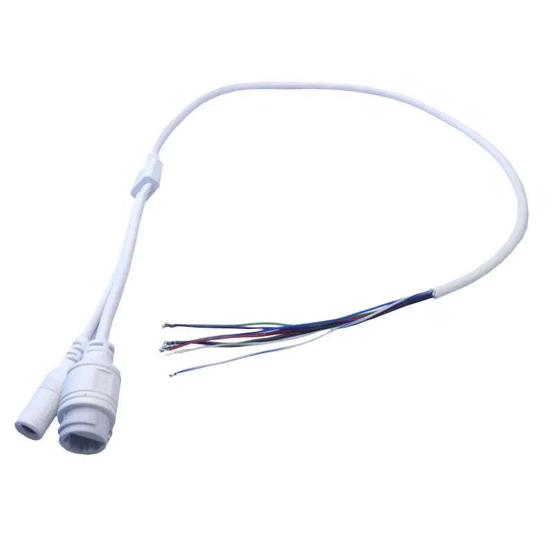 LAN cable for CCTV IP camera board module with extra wires for POE Mid ...