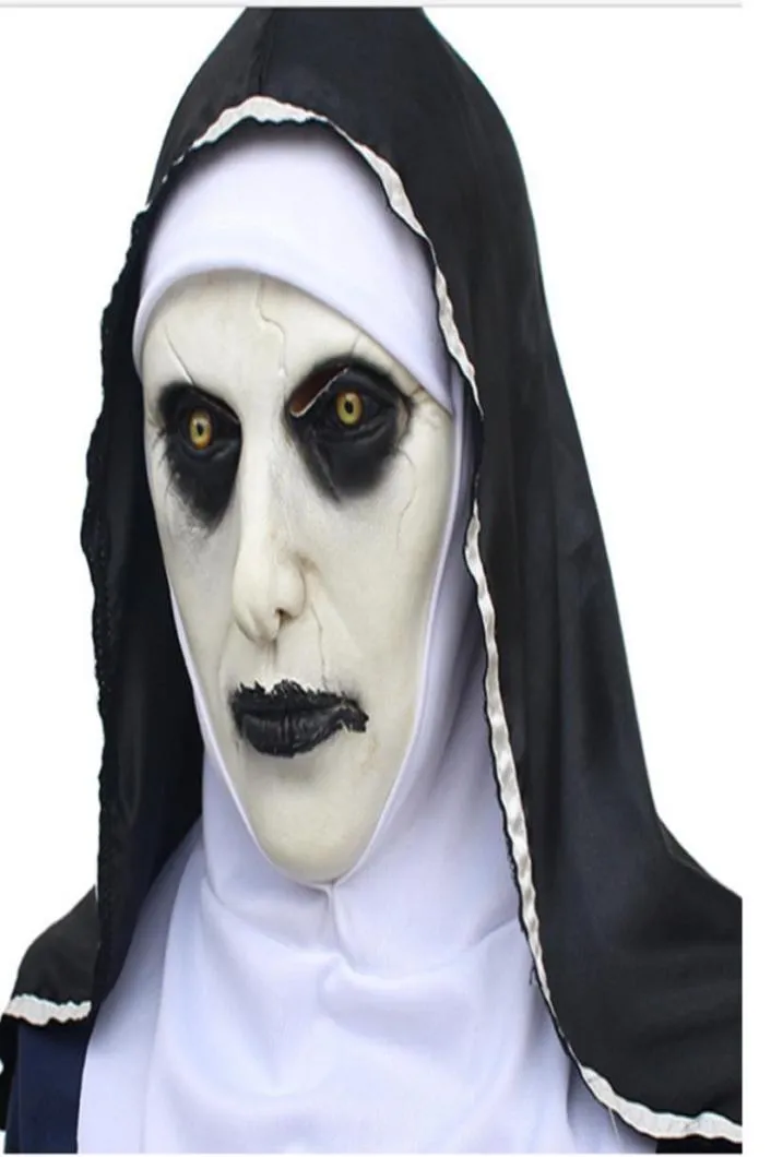 Deluxe Latex Nun Valak Full Head Halloween Face Mask For Halloween ...