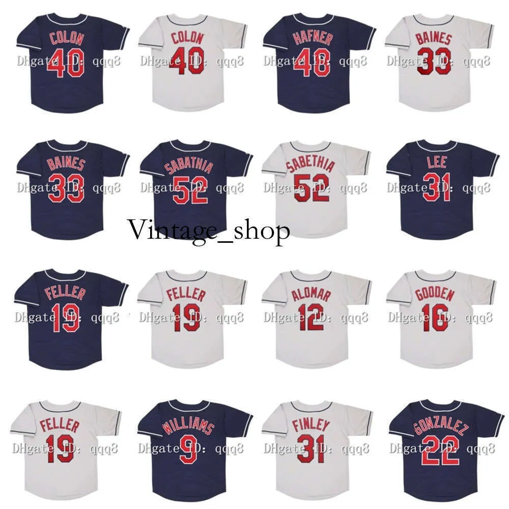Vin Vintage Baseball Jersey Bartolo Colon Trevor Hafner Harold Baines ...