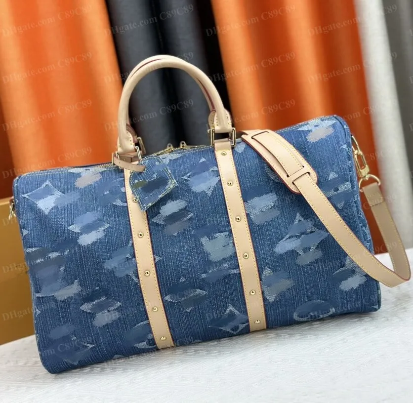 Classic Designer Xl Duffle Bags For Men And Women 45CM Denim Travel ...