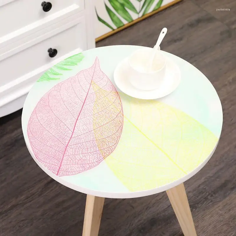 2024 Transparent Round And Round Silicone Round Cotton Tablecloth Mat ...