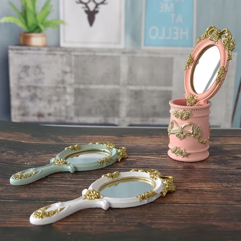 Vintage Handheld Vanity Mirror with Handle - Perfect Gift for Princess ...