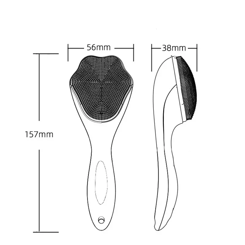 Cute Cat Paw Silicone Face Scrubber - Deep Cleansing, Exfoliating ...