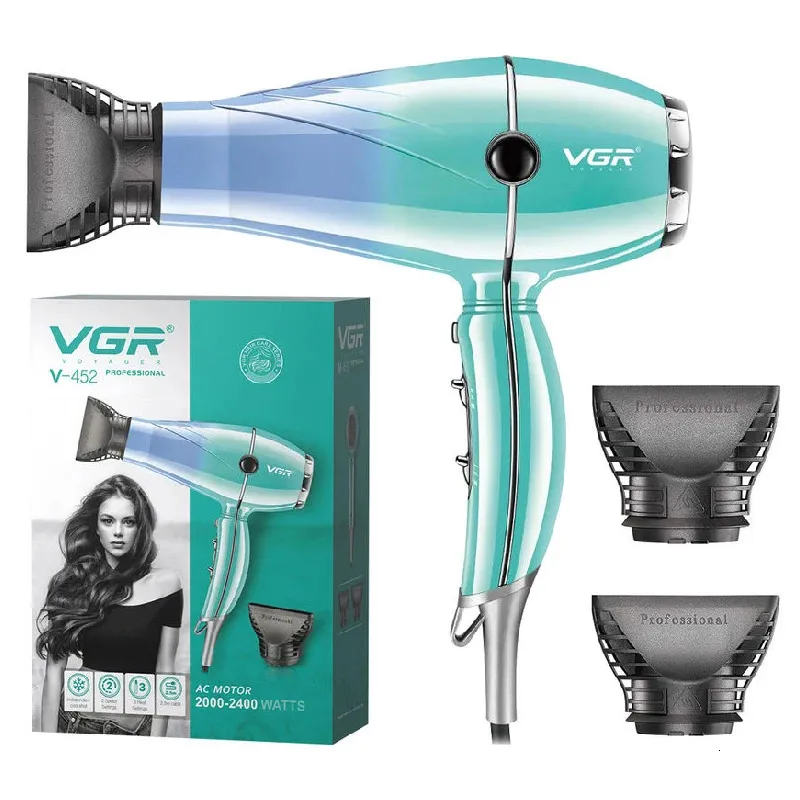 VGR VGR V 452 Original 2000 2400W AC Motor De Alta Velocidad Profesional Secador De Cabello De ...