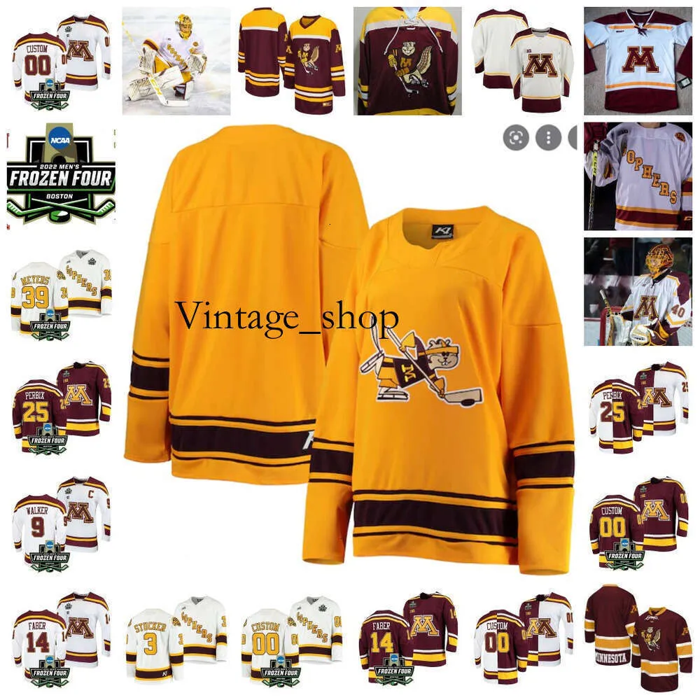 Minnesota Golden Gophers 2022 Frozen Four Championship Custom Gopher ...