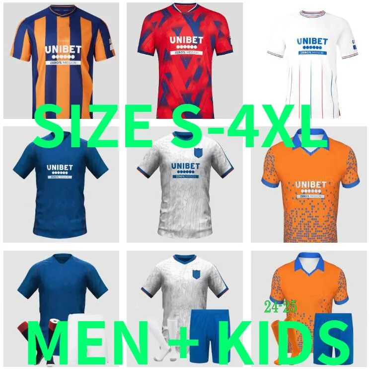 23 24 25 Glasgow Rangers Jerseys De Fútbol 2024 2025 Away Colak Roofe ...