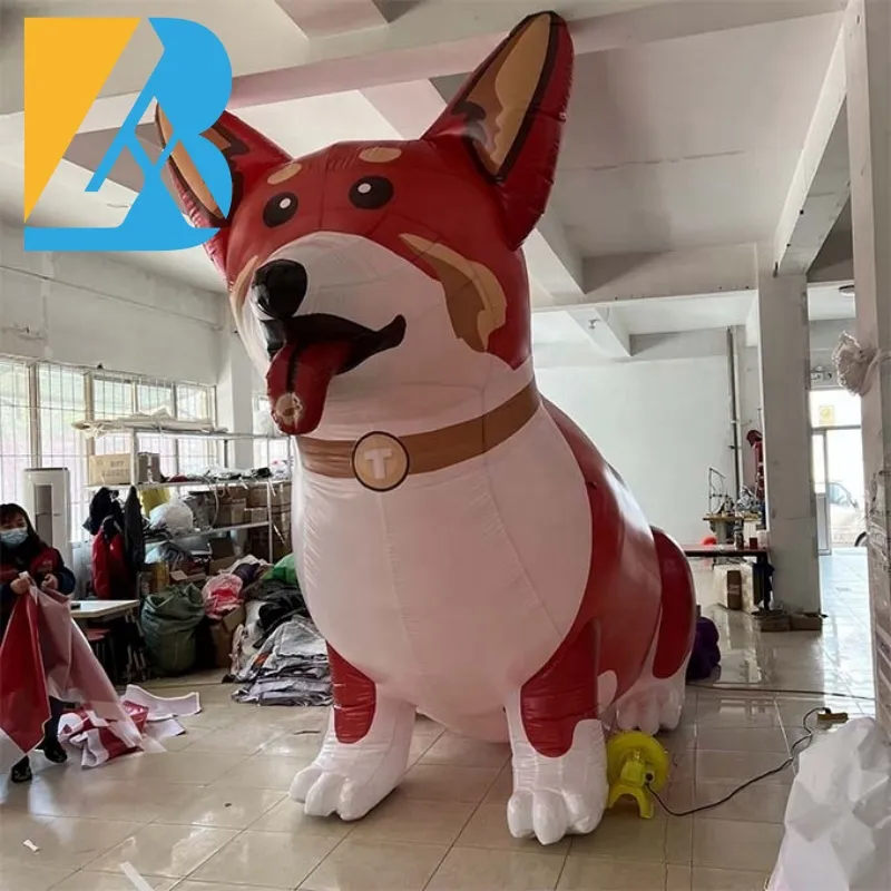 Wholesale Giant Custom Inflatable Corgi Dog For Td Garden Events And ...
