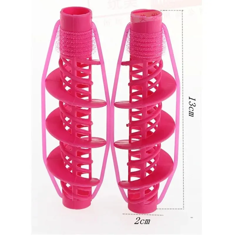 Spiral Hair Curlers for Long Hair - Self-Adhesive Reusable No Heat Hair ...