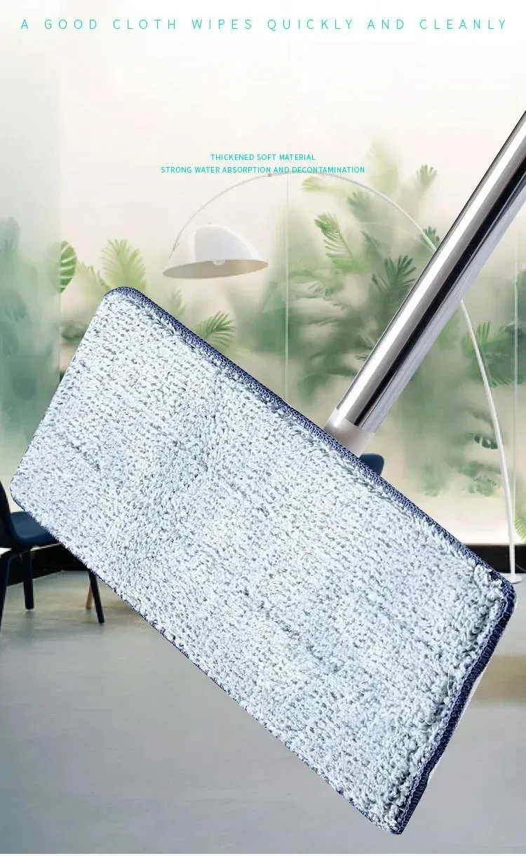 Microfiber Floor Mop with 1.5-Gallon Bucket and Wringer for Kitchen and ...