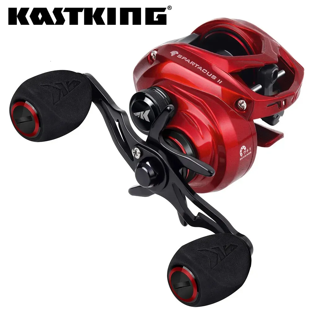 KastKing Spartacus II Red Baitcasting Reel 8KG Max Drag 7.1 Gear Ratio ...