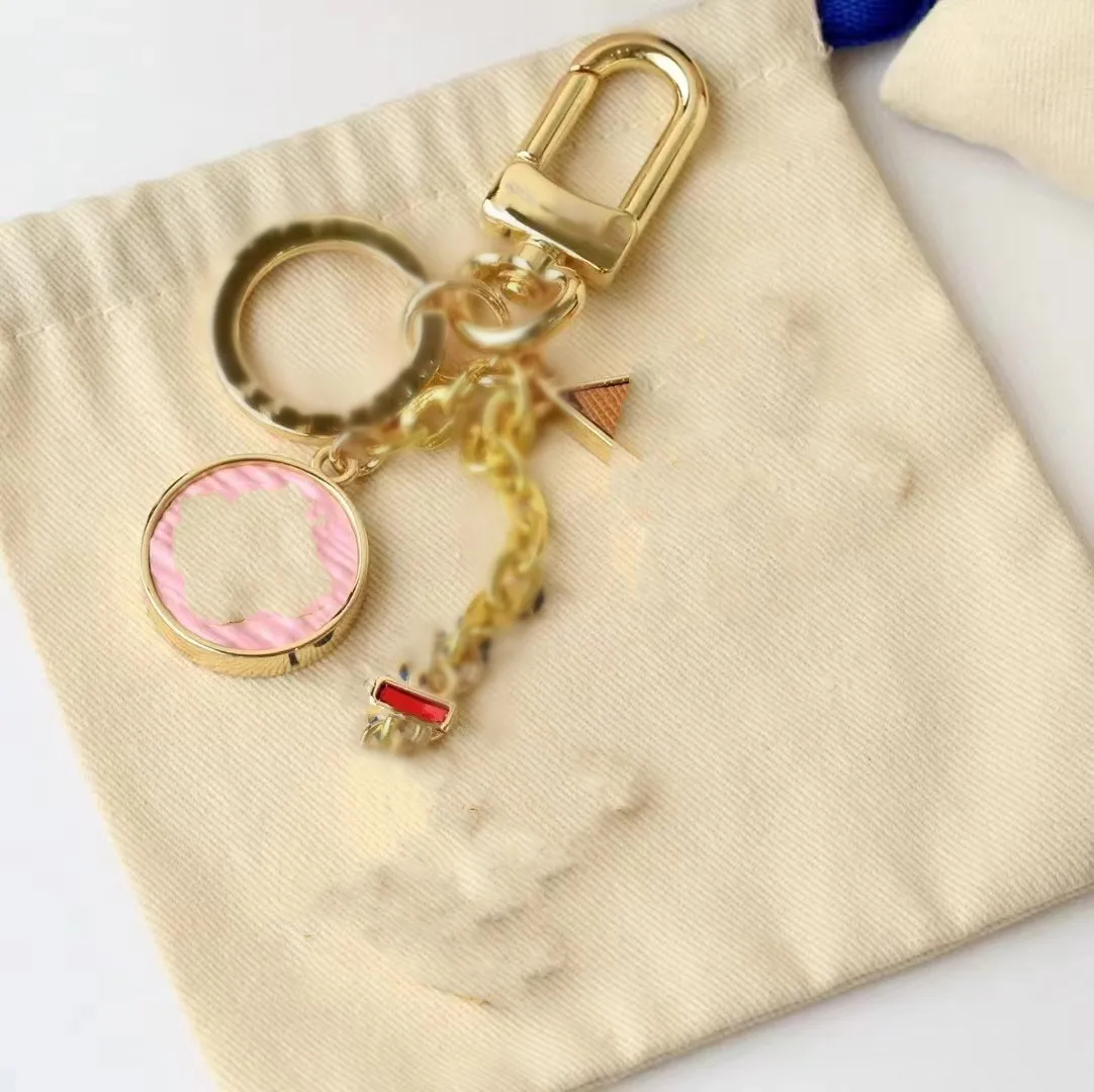 Metal Car Keyring Alloy Letter Gold Classic Designer Keychain Small ...