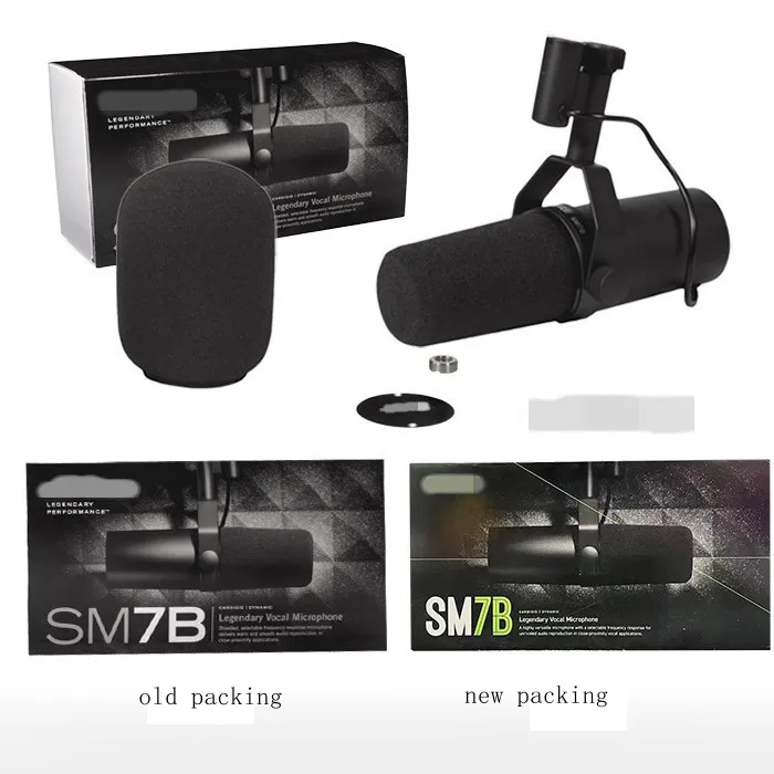 SM7B Professional Dynamic Vocal Drum Microphones For Studio Recording ...