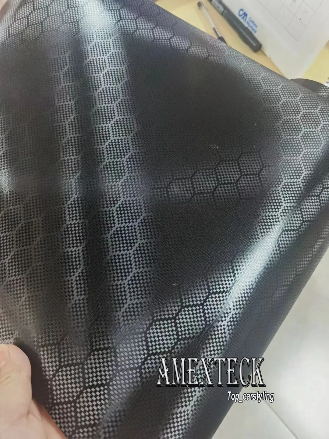 Textured Black Vehicle Wrap: Honeycomb Carbon Fiber... From Bestcarwrap ...