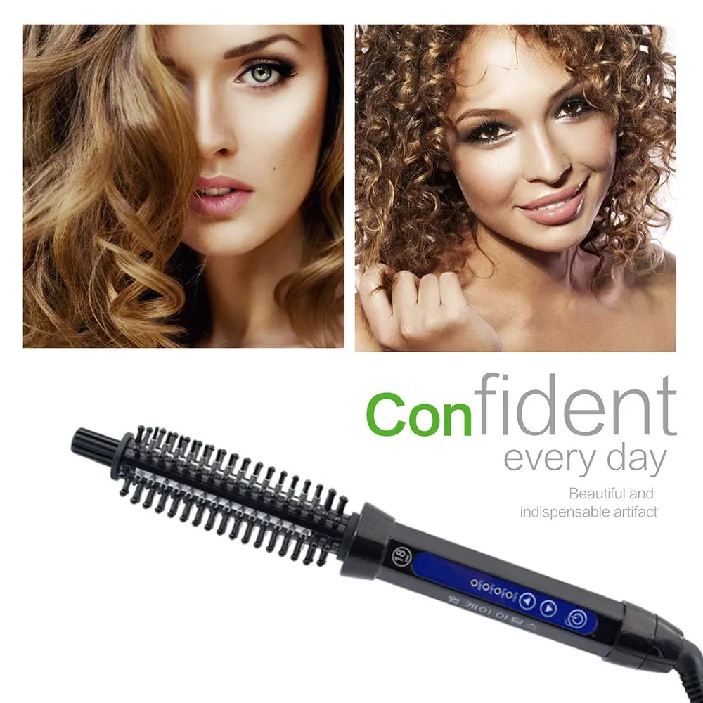 Hair Straightener And Curler, Ceramic Anion Curling Wand For Deep Waves ...