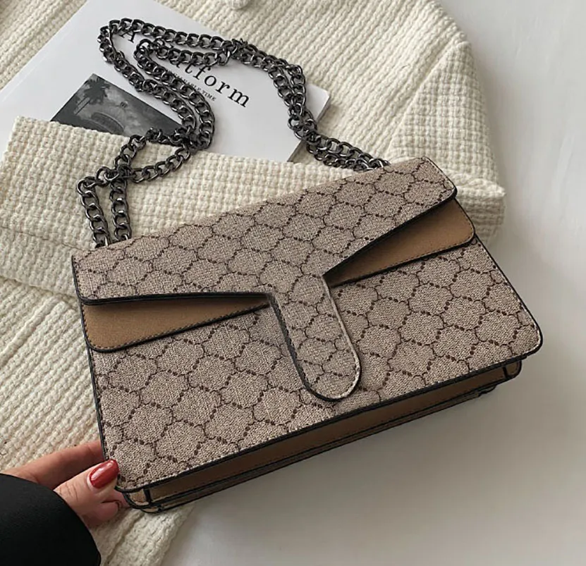 Black Luxury Handbags Chic Shoulder Bag With Chain Strap, Elegant Cross ...