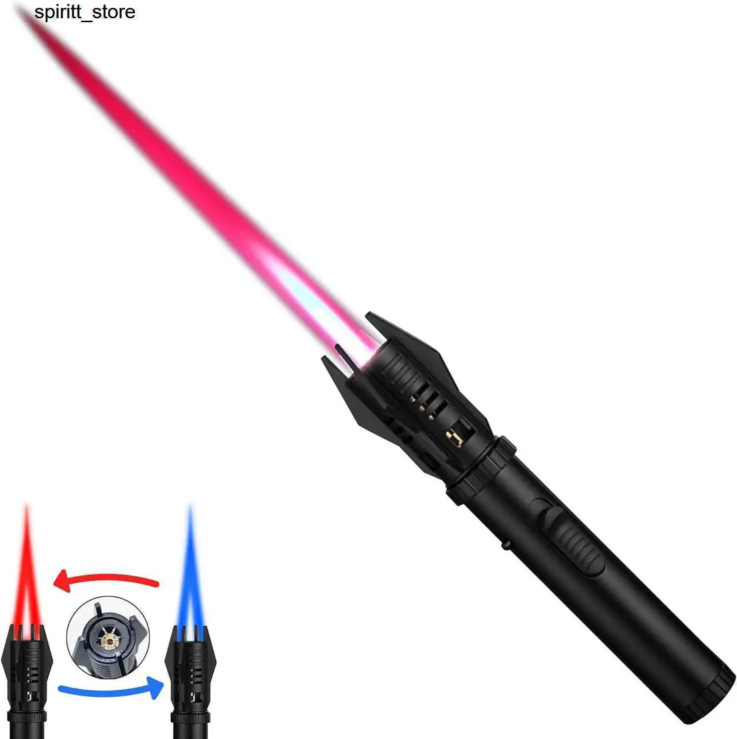 High Fire Resistance Wind Turbine Flashlight With Gas Jet Lamp, Spray ...