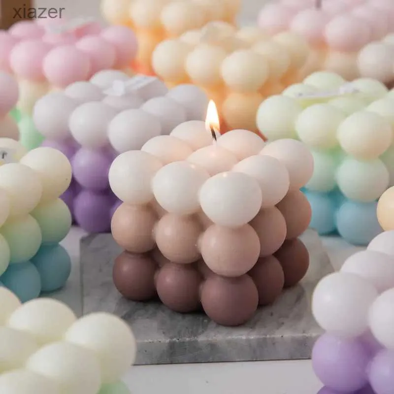 Bubble Cube Candles - Creative Wedding Gift Scented Home Decor Table ...