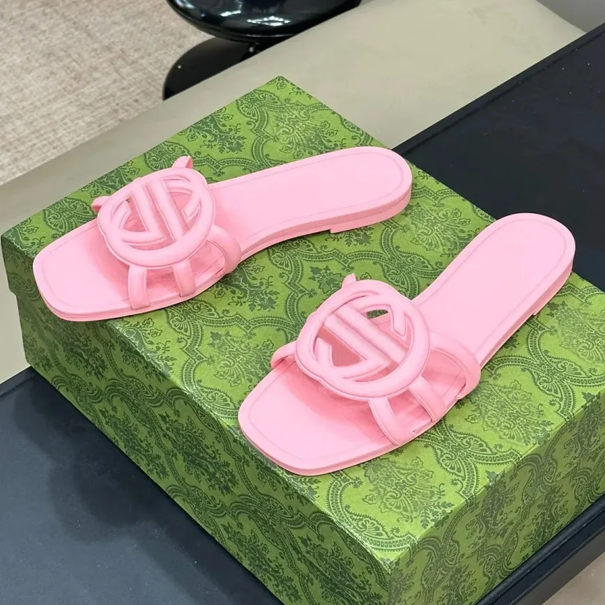 Designer Sandals Women's Slippers Rubber Slippers Women's Flat Beach ...
